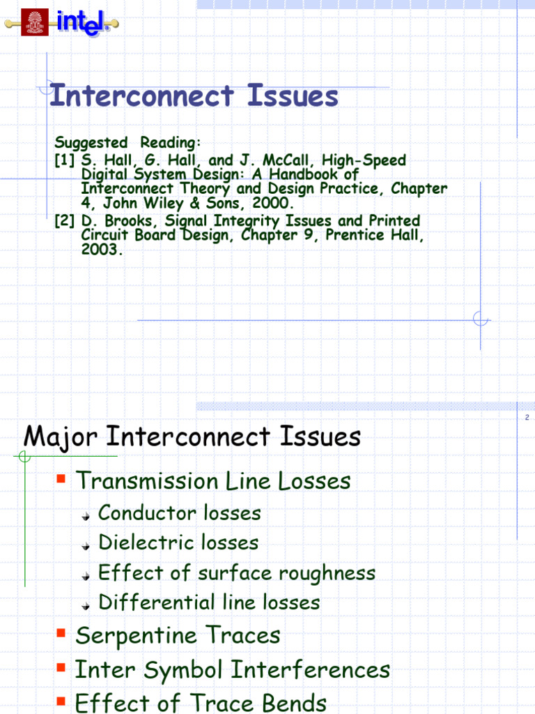 SI03 InterconnectIssues-05192010 | PDF | Electrical Resistance And ...