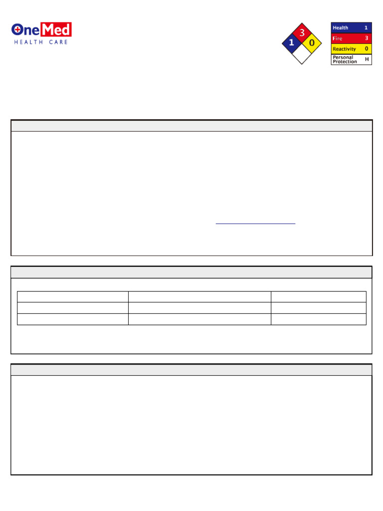 MSDS Aseptic Plus Onemed | PDF | Ethanol | Iodine