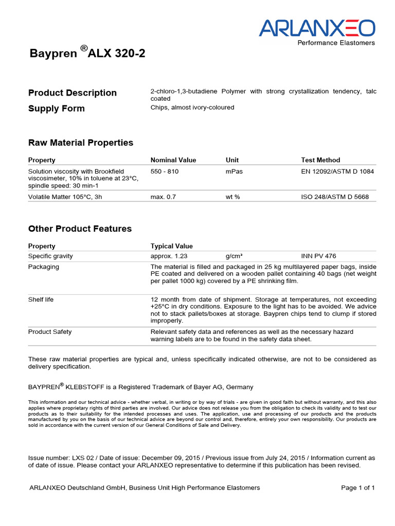 Baypren ALX 320-2 2 | PDF