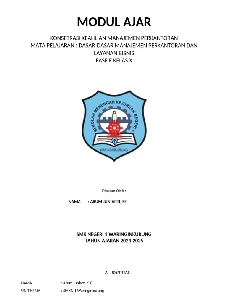 MODUL AJAR DPK elemen 2 | PDF