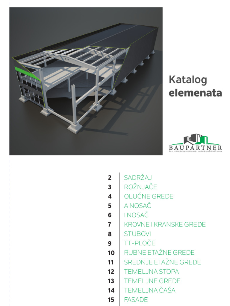 Katalog elemenata Baupartner | PDF