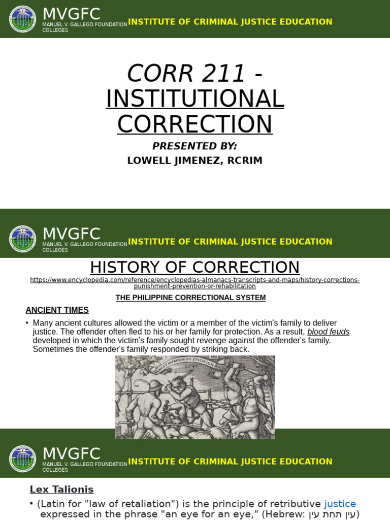 in Corr 211 Institutional Correction | PDF | Prison | Crimes