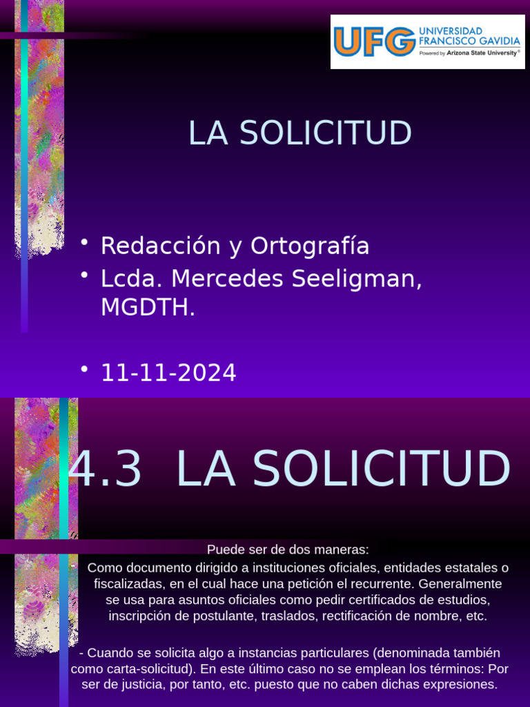 Tipos de Solicitudes y Ejemplos | PDF