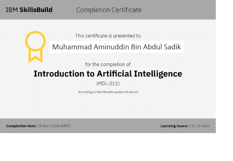 Modul Intro To AI - Aminuddin | PDF