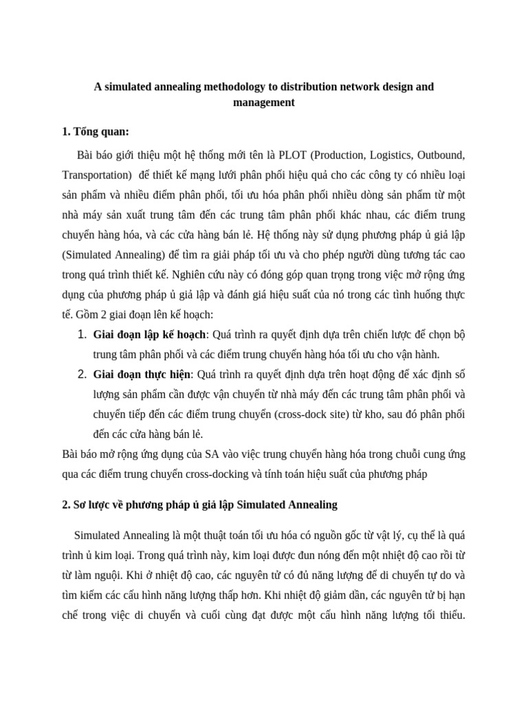(done) A simulated annealing methodology to distribution network design ...