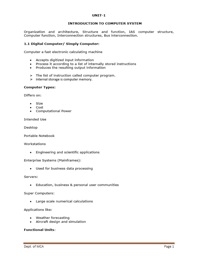COA1 | PDF | Central Processing Unit | Computer Data Storage