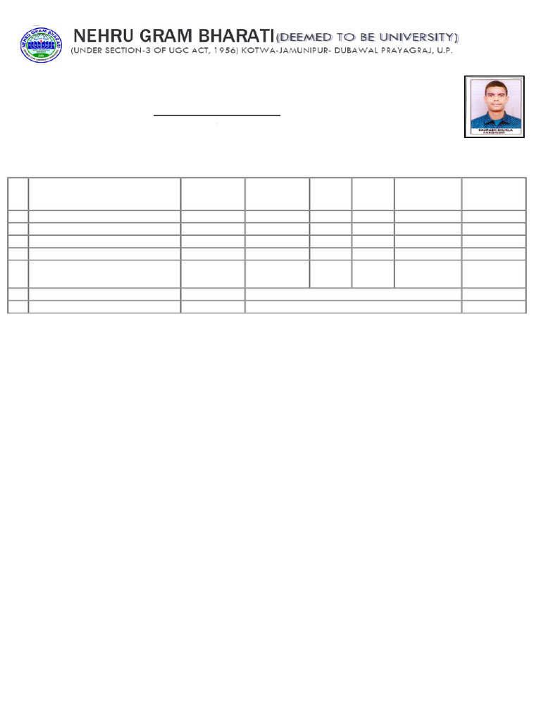 BALLB 1st Sem Result | PDF