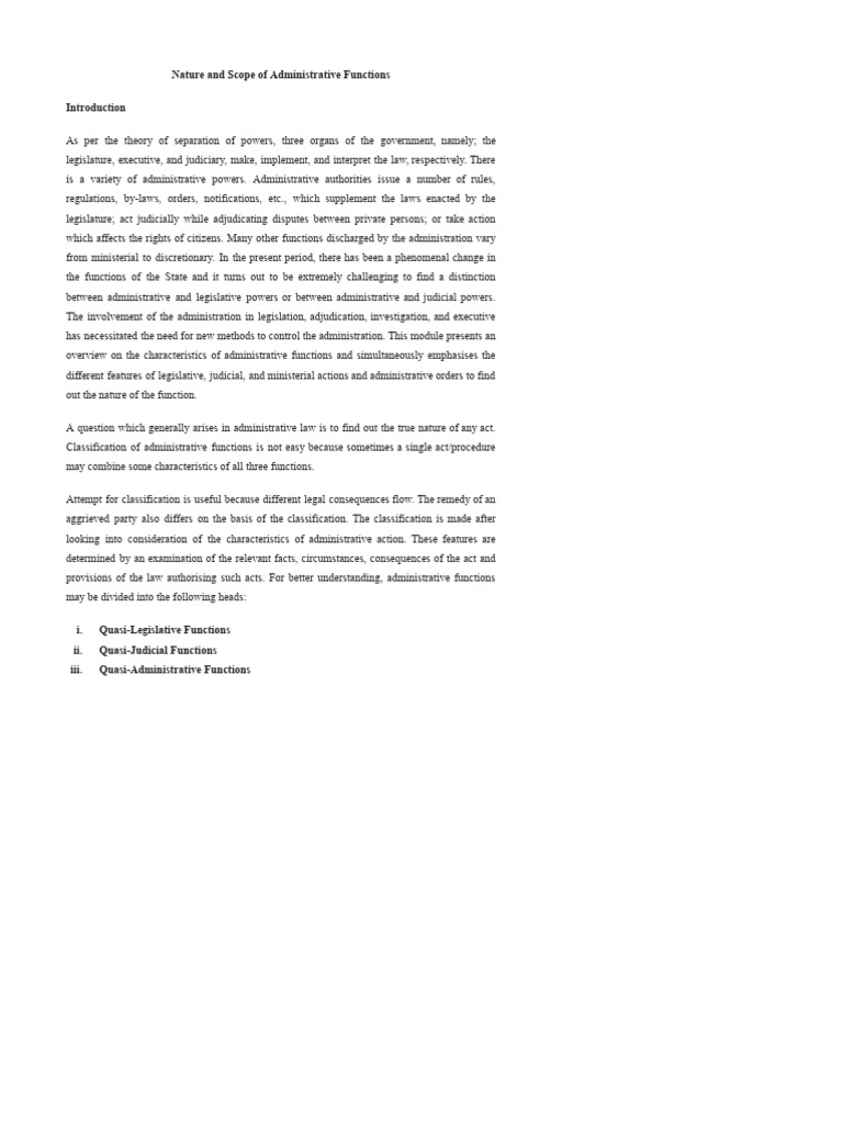 Module 6 Administrative Functions | PDF | Supreme Court Of The United ...