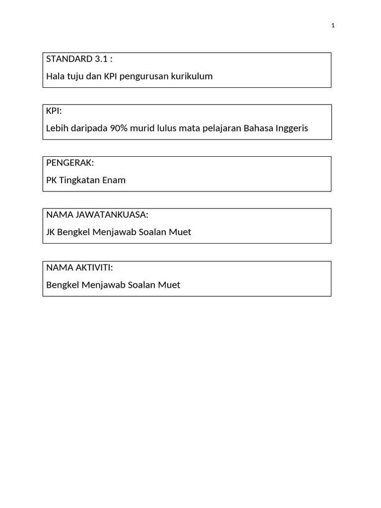 KERTAS KERJA BENGKEL MUET TEKNIK MENJAWAB SOALAN 800_4 2024 | PDF