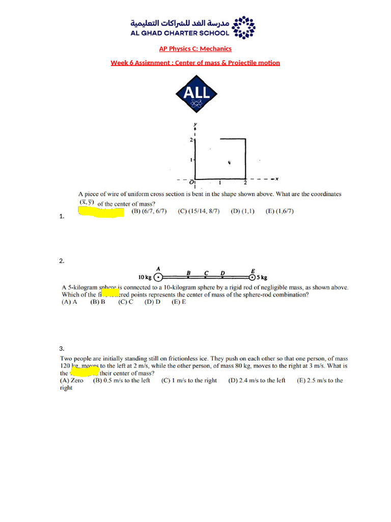 Physics Spring Break Notes | PDF