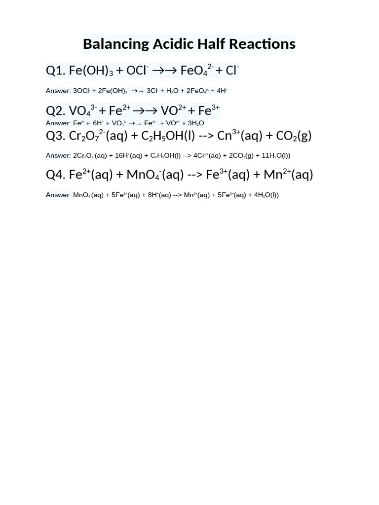 AcidBase Balancing Practice | PDF