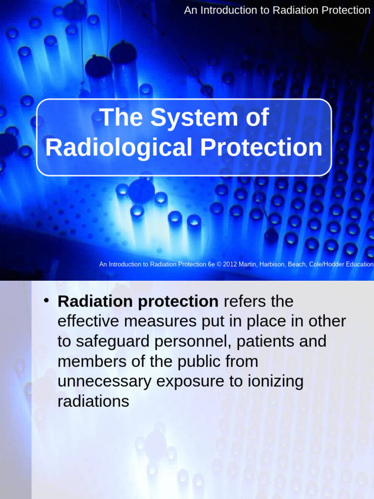 Introduction to Radiation Protection | PDF | Radiation Protection ...
