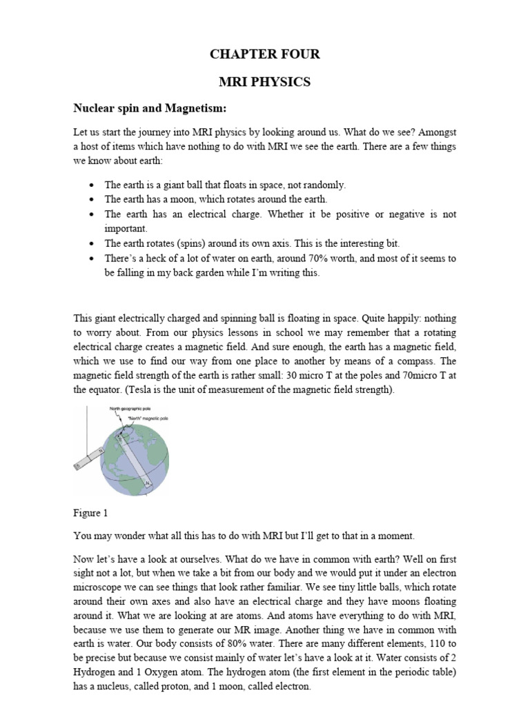 Mit l2 Mri Chapter Four | PDF | Relaxation (Nmr) | Magnetic Resonance Imaging