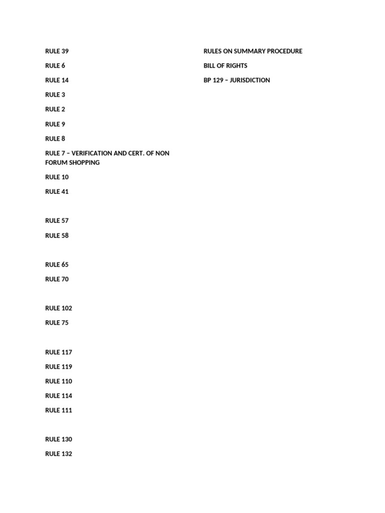 Rem Law - Memorize | PDF