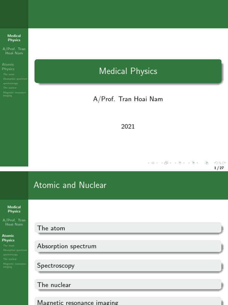 Lec9 Atomic and Nuclear | PDF | Spectroscopy | Radioactive Decay