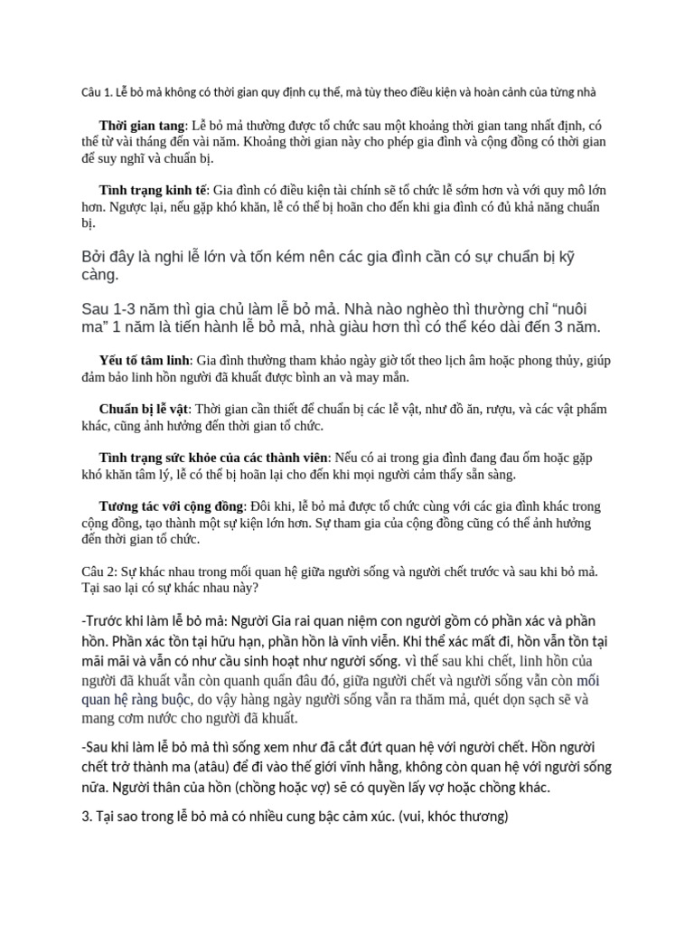 Câu hỏi CSVH | PDF