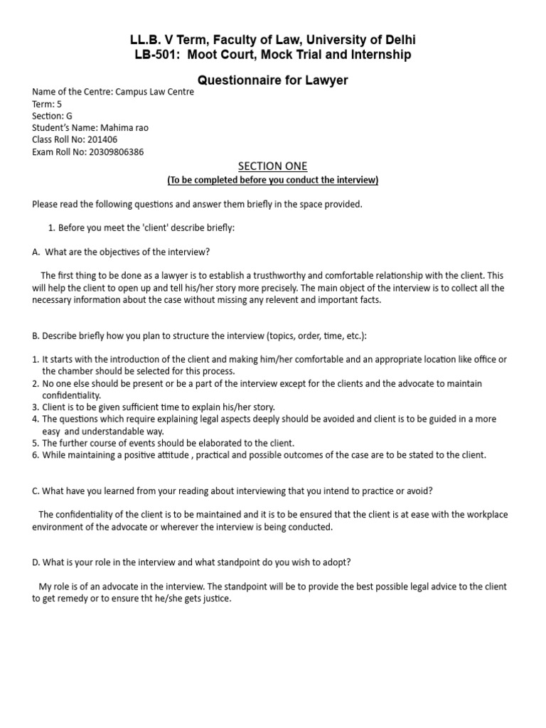 Counselling Report Template for Lawyers | PDF