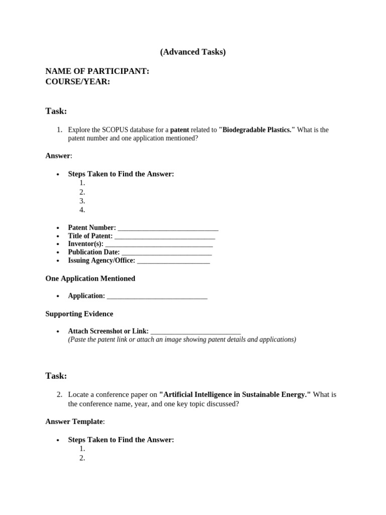 Advanced Task-Template | PDF | Methodology | Science