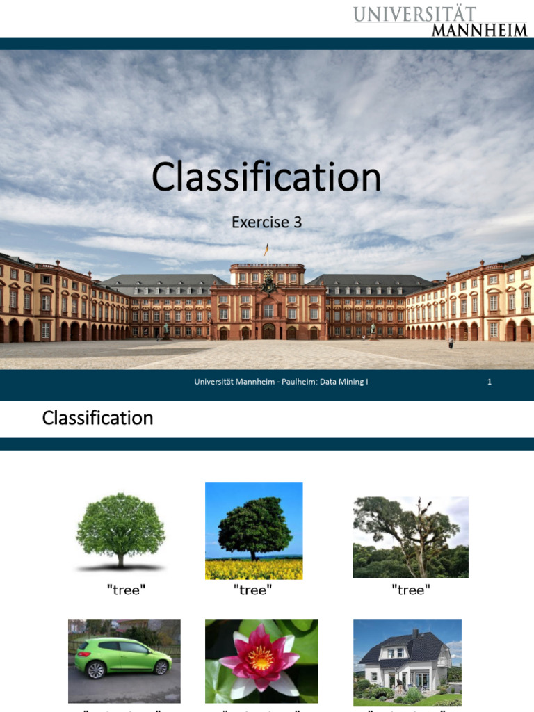 DM_Exercise_3_Classification_Slides_V1 | PDF | Cross Validation (Statistics) | Accuracy And ...