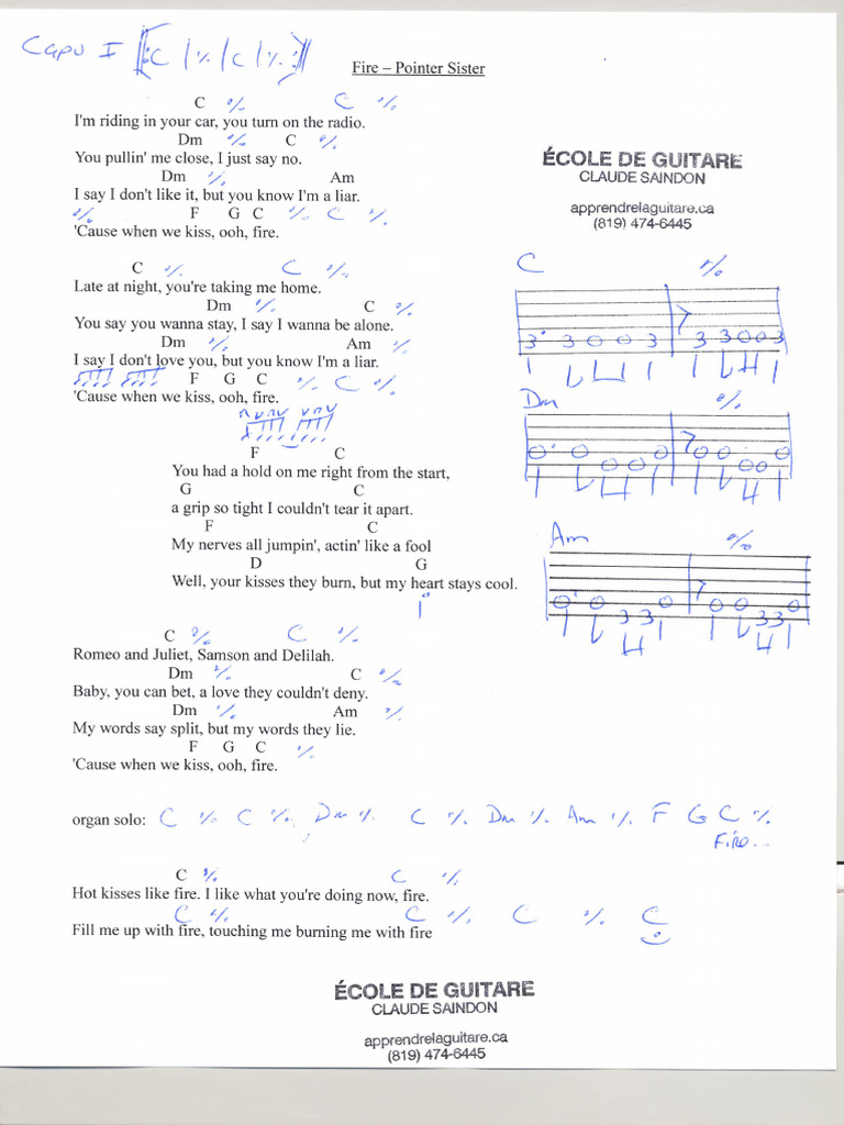 Fire - Pointer Sister | PDF