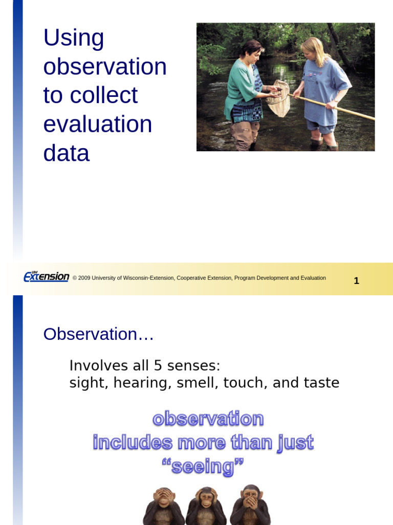 Observation 7 | PDF | Evaluation | Observation