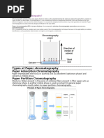 Paper Chromatography Diagram Explained | PDF