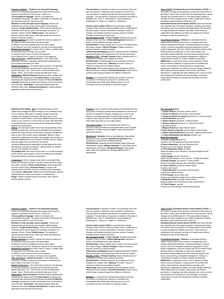 Python & Git reduced | PDF | Version Control | Software Repository Python & Git reduced | PDF | Version Control | Software Repository