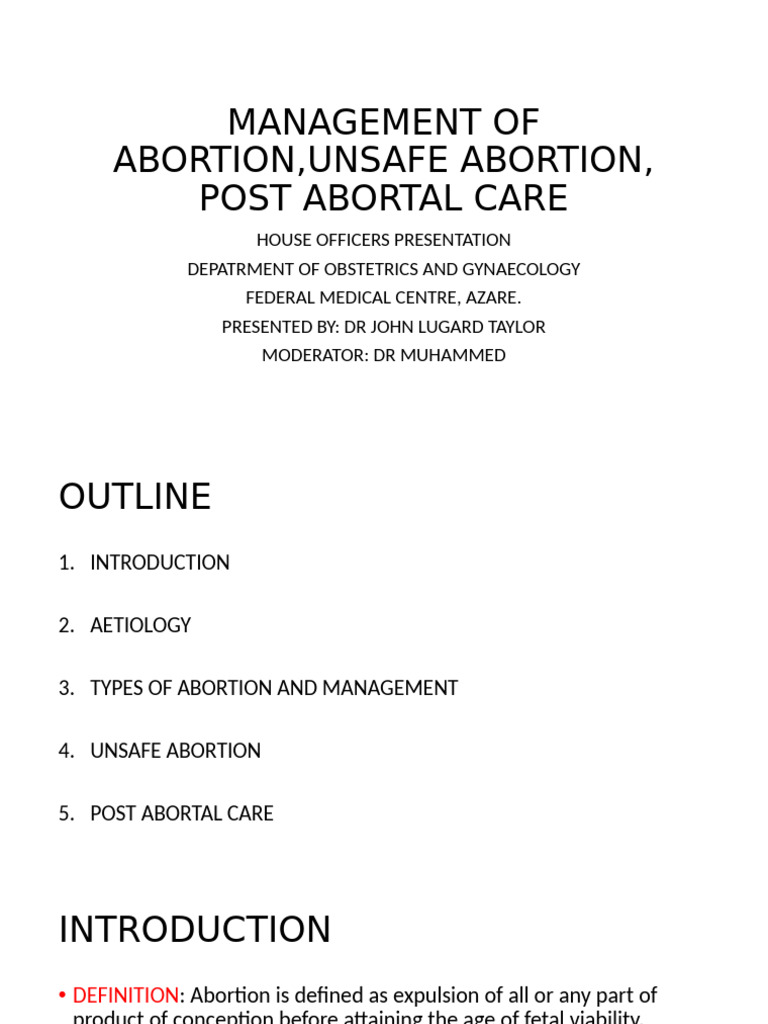 Abortion Management and Post-Care Guide | PDF | Miscarriage | Pregnancy