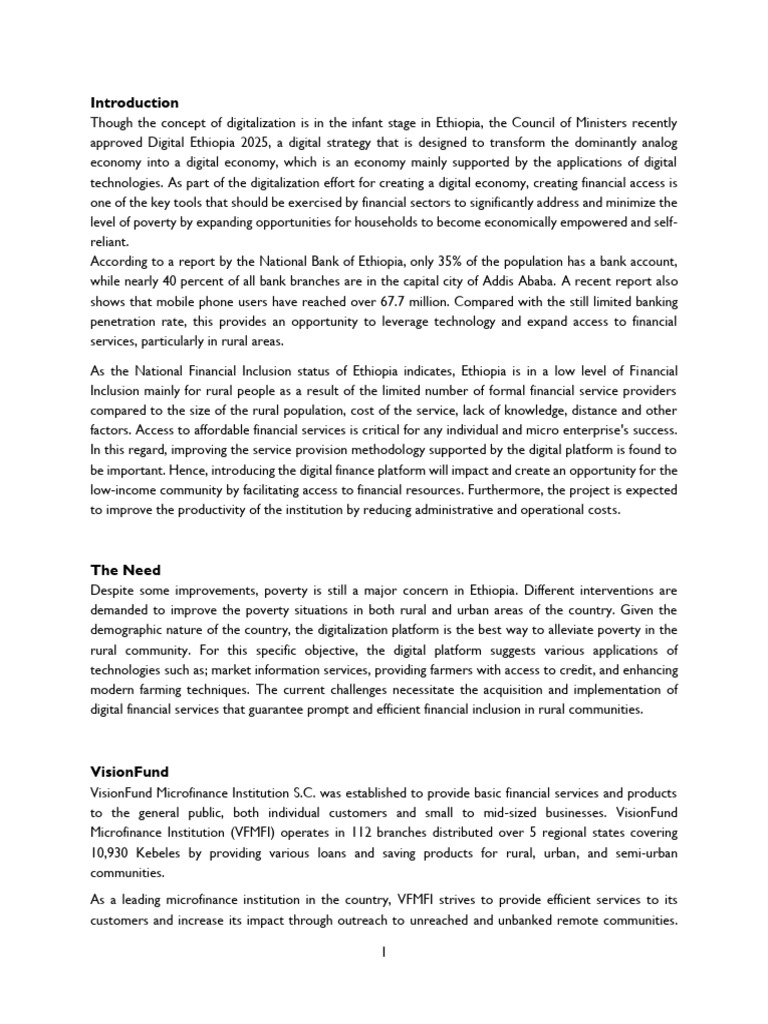 Concept Note VF & 0101 | PDF | Financial Inclusion | Microfinance