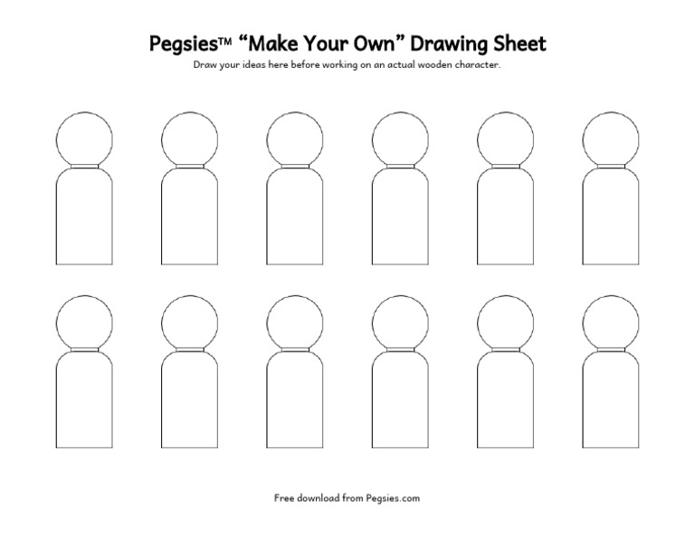 Free Pegsies Drawing Sheet Download | PDF