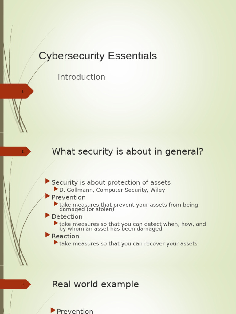 1 - Intro To Security | PDF | Security | Computer Security