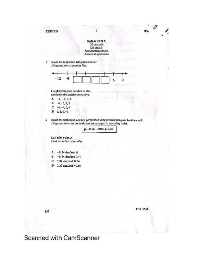 Maths UASA F1 | PDF