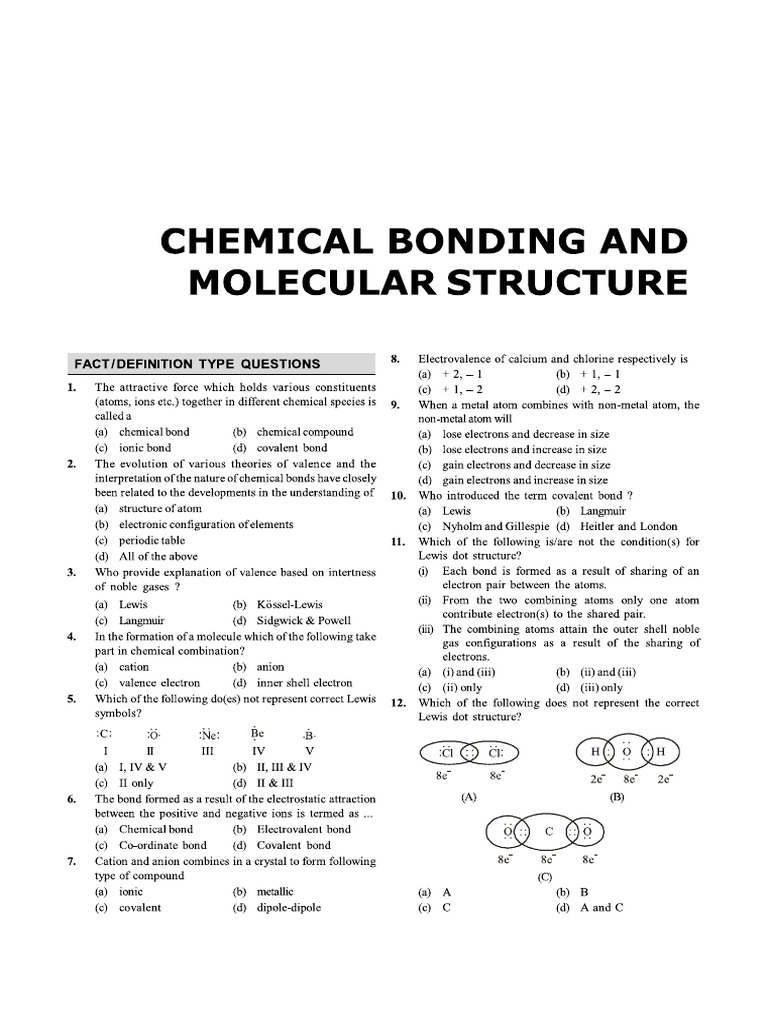 Chemical Bonding | PDF