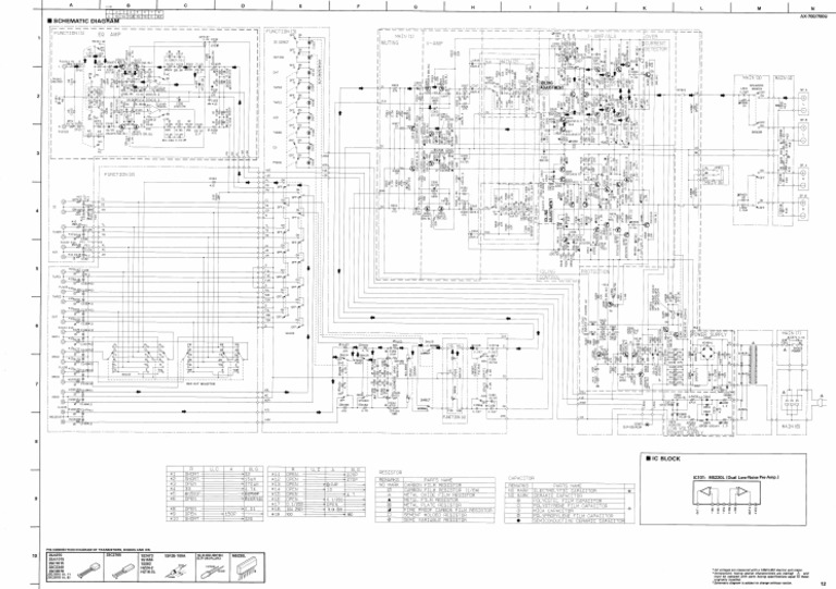 Yamaha AX 700 Schematic | PDF
