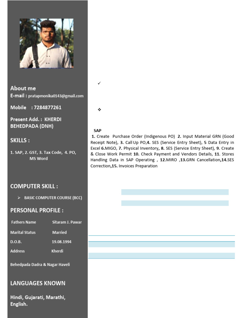 Resume pp | PDF | Computing