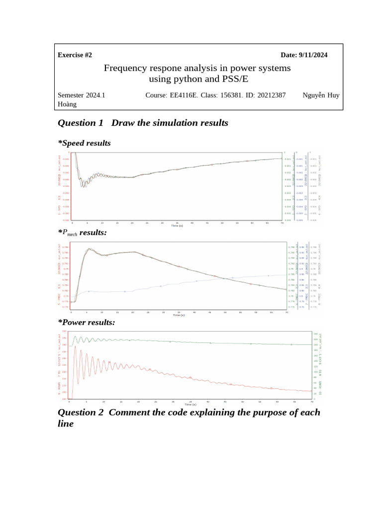 Nguyen Huy Hoang Exercise - 02 - EE4116E - Semester - 2024.1 | PDF | Pi | Electrical Engineering
