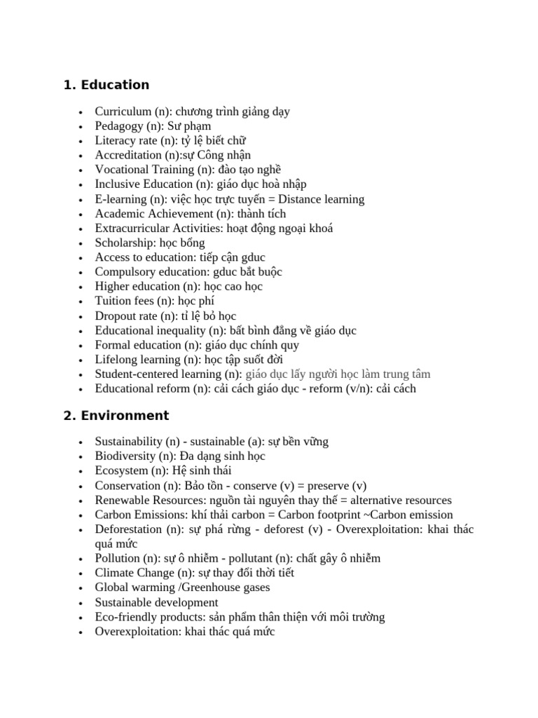 Words Lists | PDF