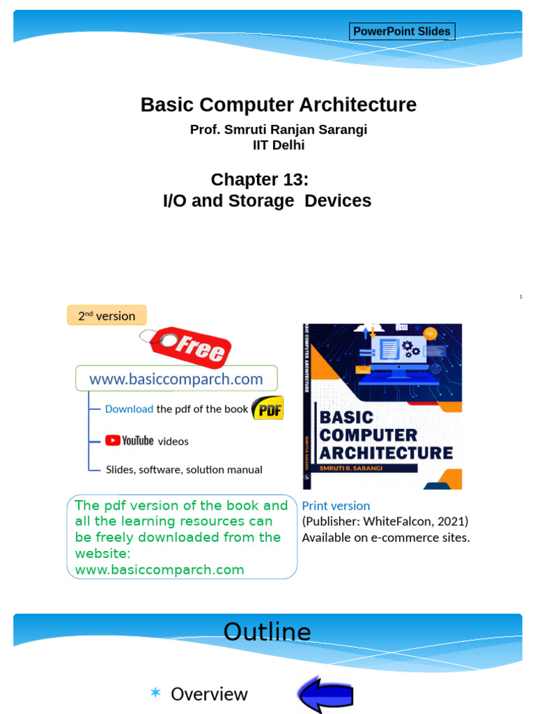 Chapter 13 Input Output and Storage Devices | PDF | Usb | Flash Memory
