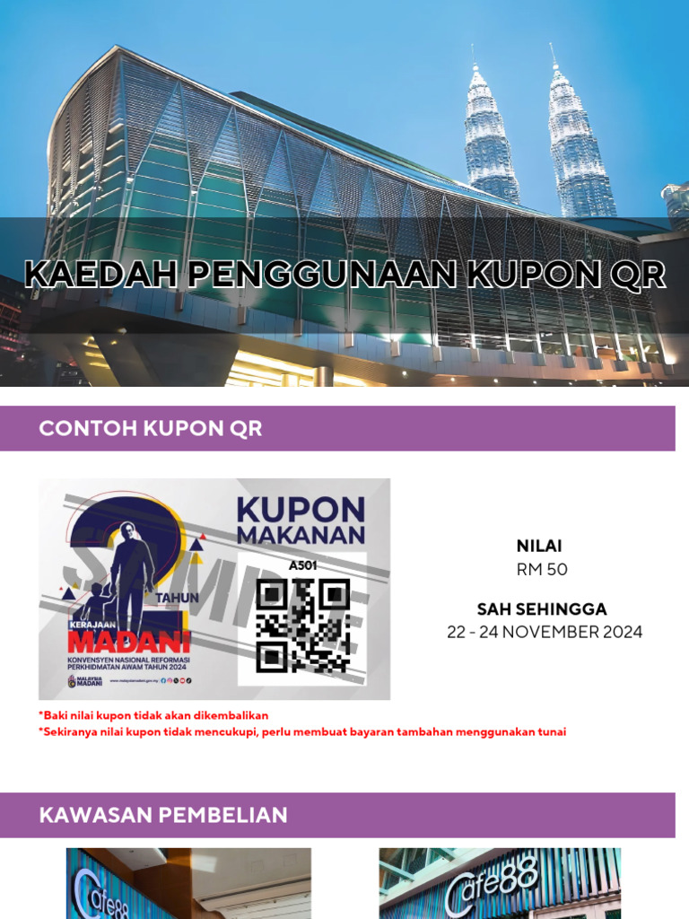 Kaedah Penggunaan Kupon QR | PDF