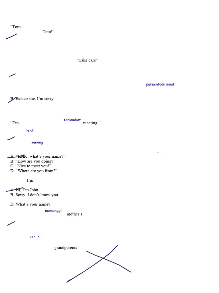 Grade 7 English Exercises Pdf