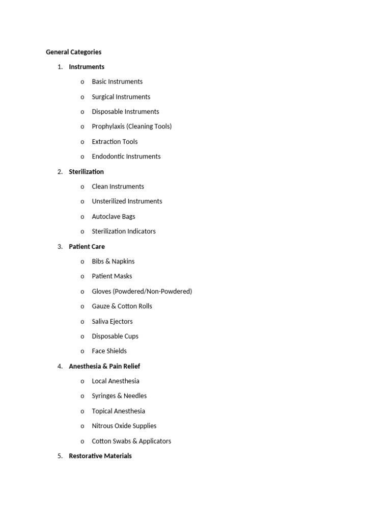 General Categories | PDF