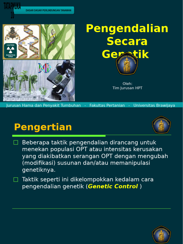 10_DPT-Pengendalian Secara Genetic | PDF