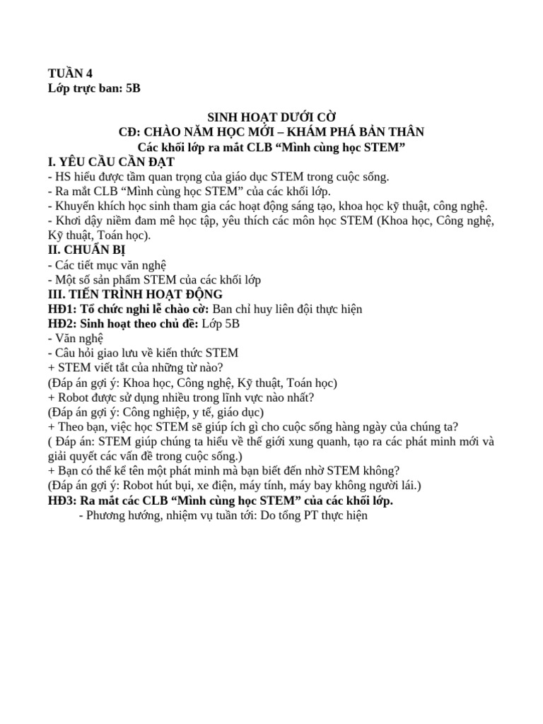 SHDC - Tuan 4 - 5B | PDF