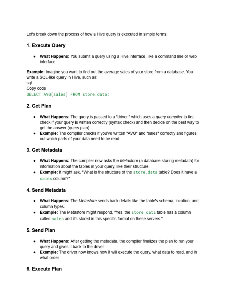 How Hive Executes SQL Queries | PDF | Information Science | Software Design