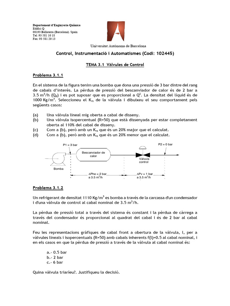 Problemes Tema 3 Ejercicios Tema 3 - 241121 - 225209 | PDF