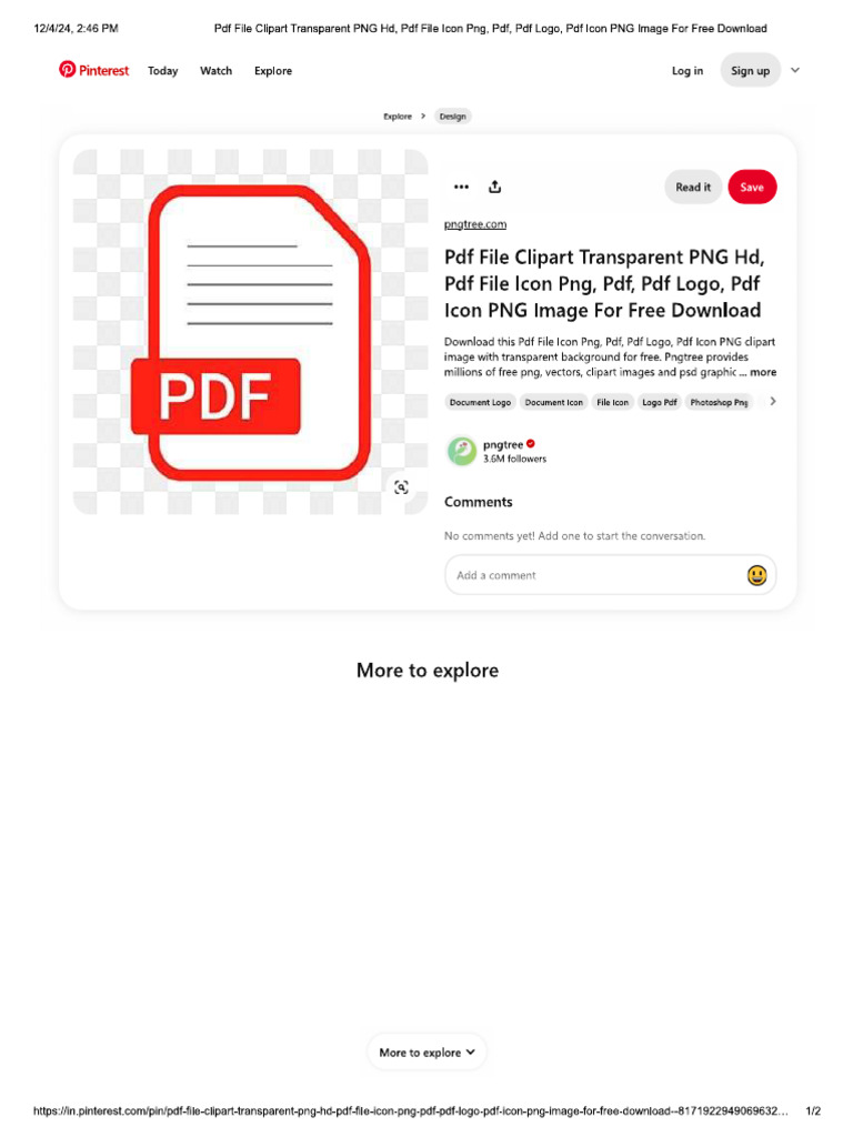 PDF File Clipart Transparent | PDF