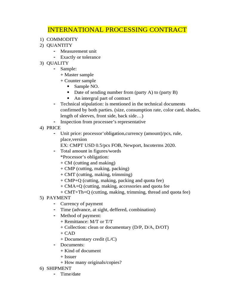 Điều Khoản Ndung Điều Khoản | PDF | Business Law