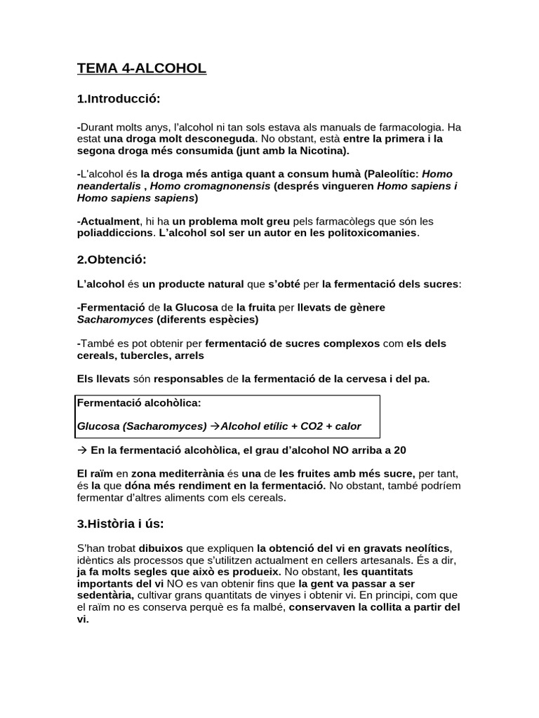 Tema 4-Alcohol | PDF