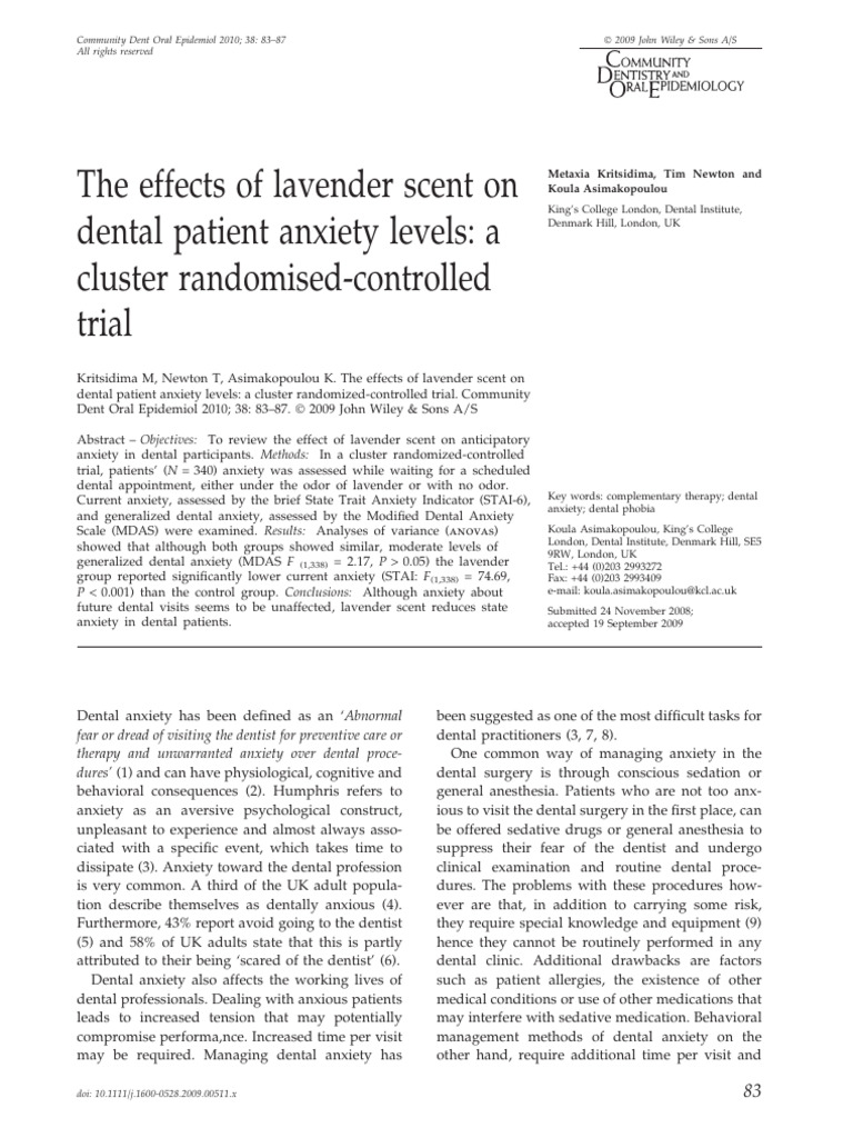 Lavender | PDF | Psychology