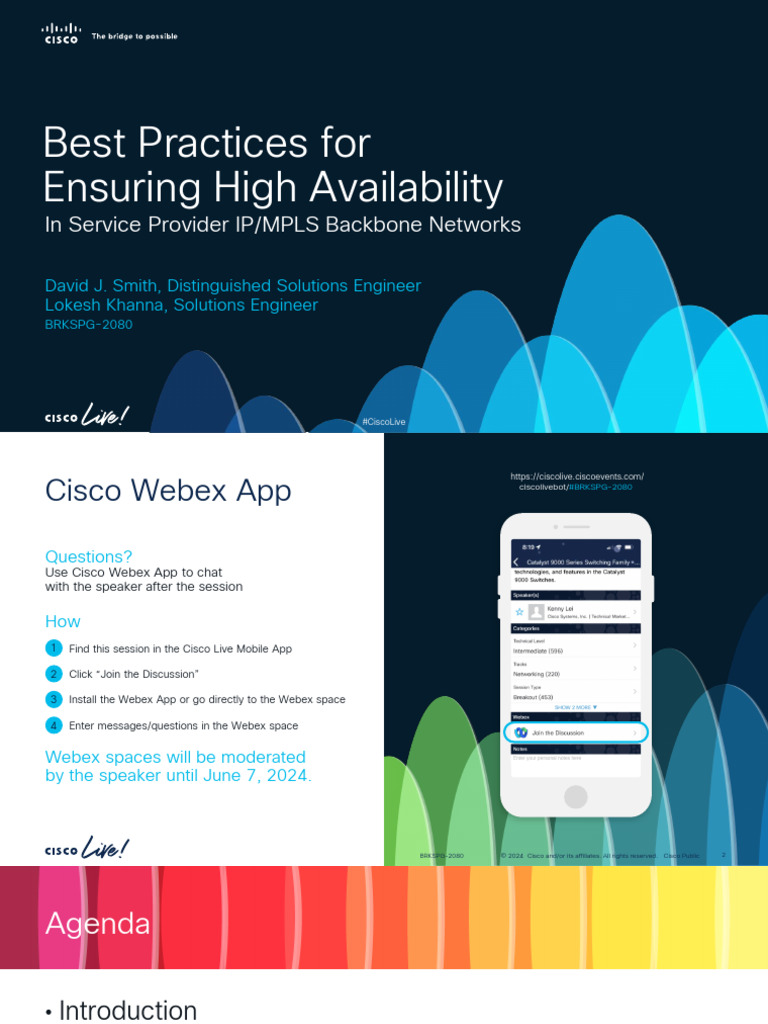 Best Practices for Ensuring High Availability in Service Provider IP ... Best Practices for Ensuring High Availability in Service Provider IP ...